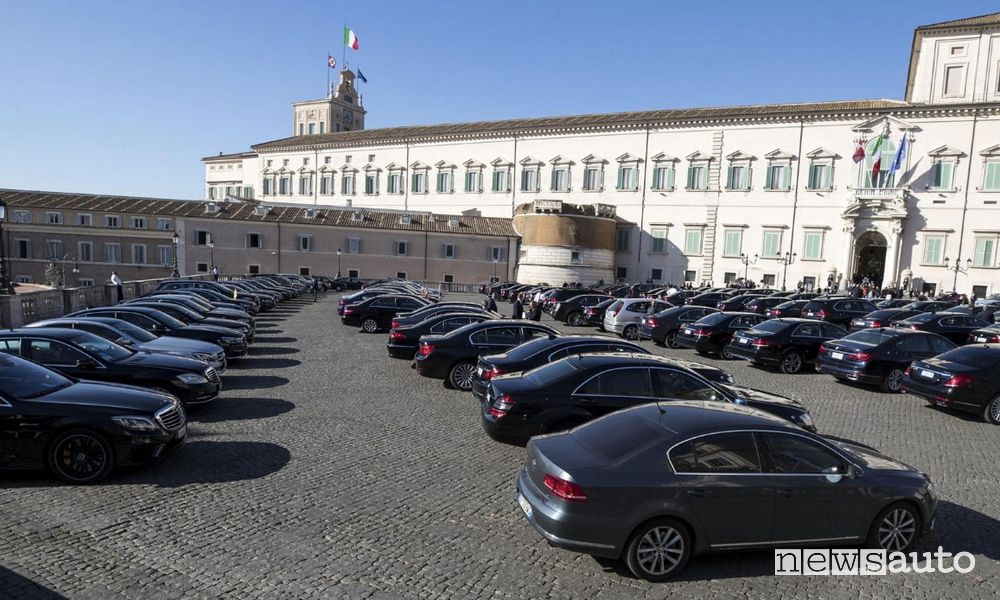 Auto blu in Italia, quante sono? Dati aggiornati