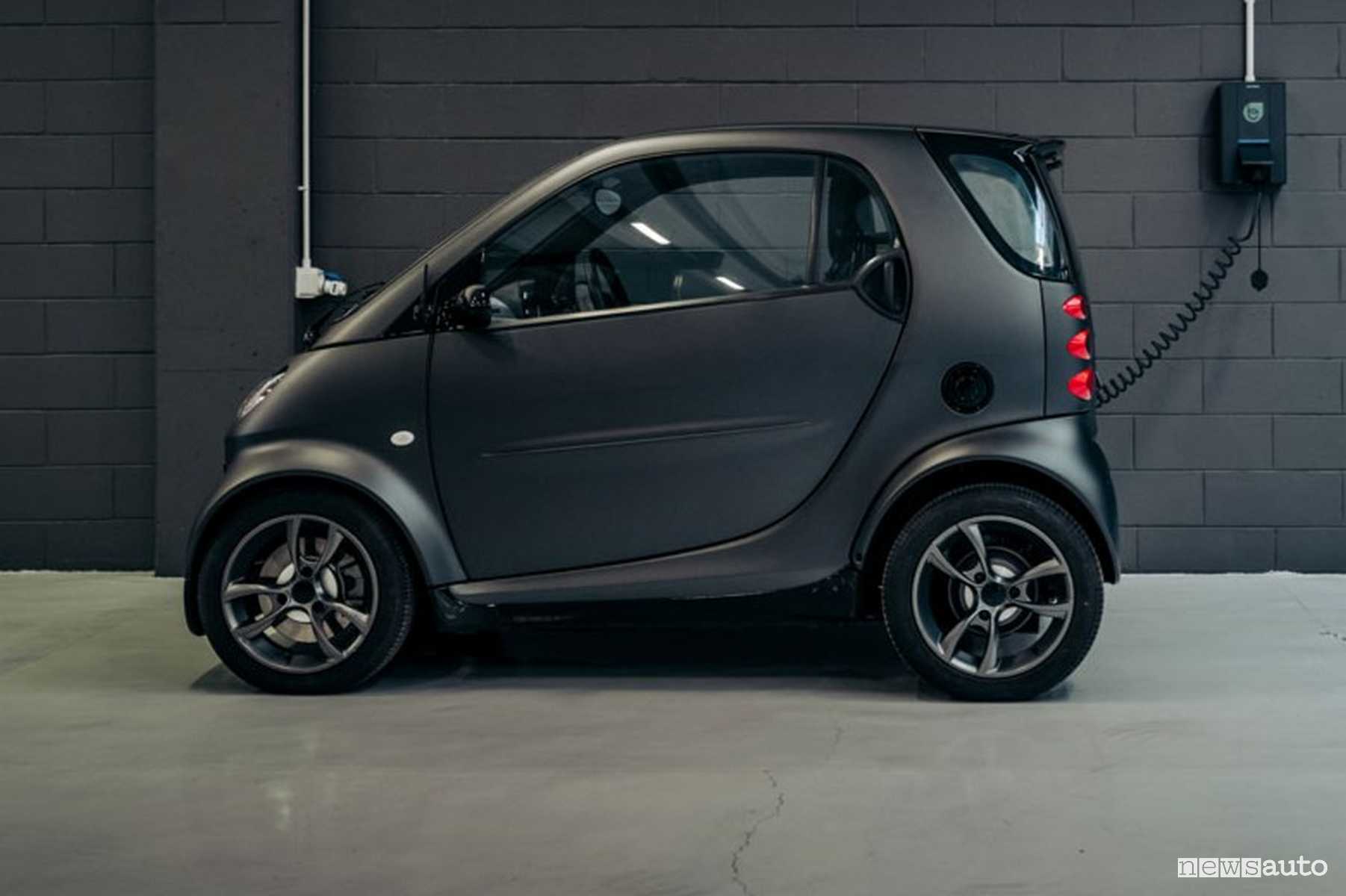 Smart ForTwo trasformata in microcar elettrica, prezzo